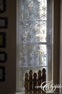 Snowflake Curtains Create and Babble