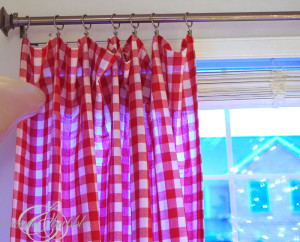 Use Tablecloths for Holiday Curtains & Pillows - Create and Babble