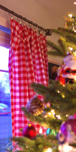 Use Tablecloths for Holiday Curtains & Pillows - Create and Babble
