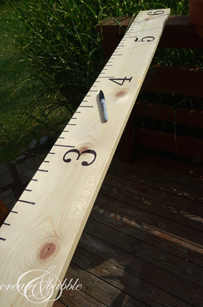 How to Make a Growth Chart Ruler - Create and Babble