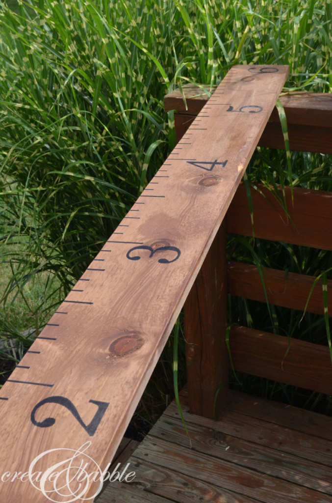 How to Make a Growth Chart Ruler - Create and Babble