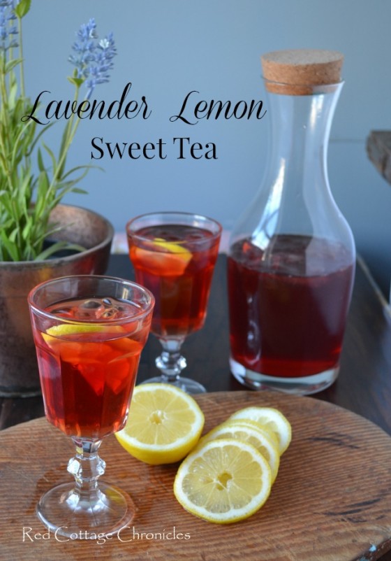 Lavender Lemon Sweet Tea - Create and Babble
