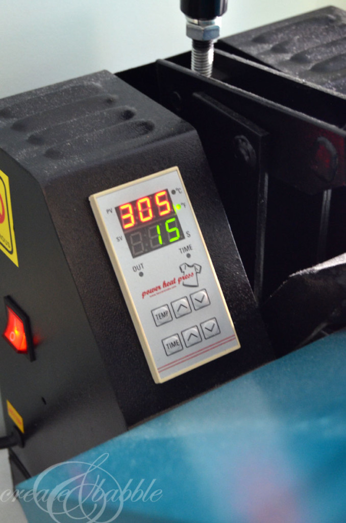 How to use a Heat Press - Create and Babble
