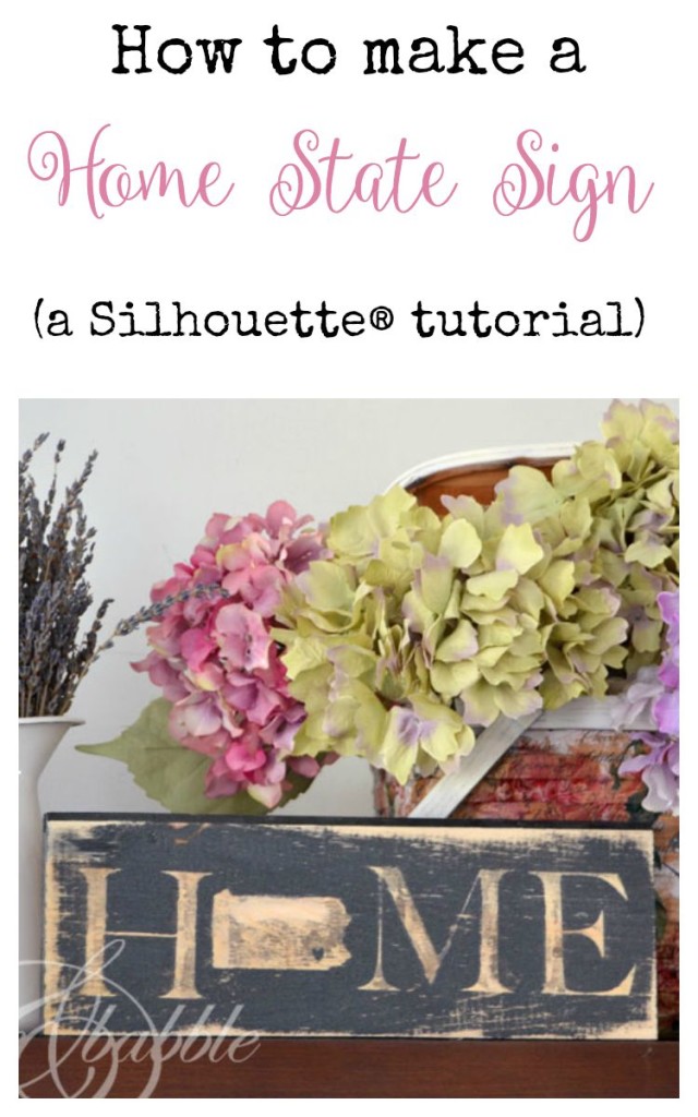 Home State Sign - Create and Babble