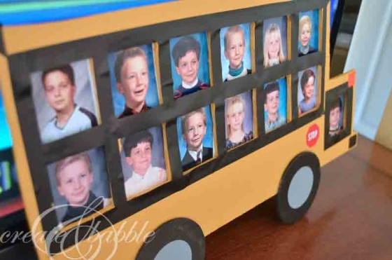 School Bus Photo Frame - Create and Babble