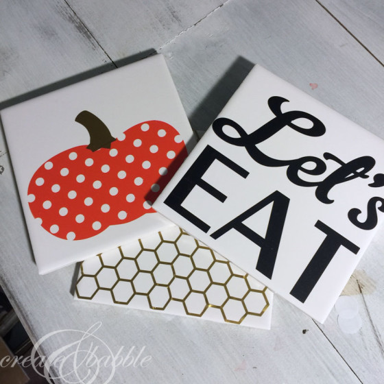 Trivets made from tile samples - Create and Babble