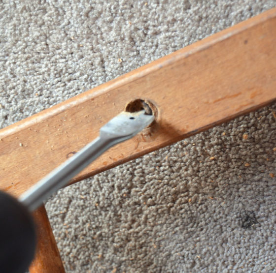 Old High Chair Restored with Toscana Finish