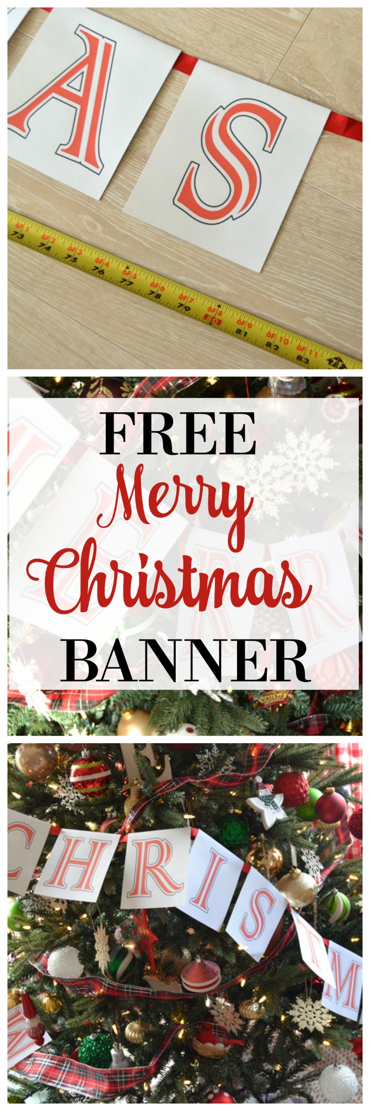 Merry Christmas Banner Create and Babble