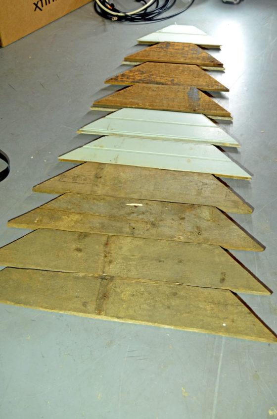 Salvaged Wood Christmas Tree - Create and Babble