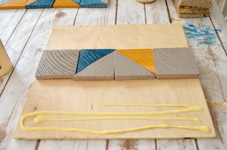 DIY Wooden Quilt Square Tray - Create and Babble