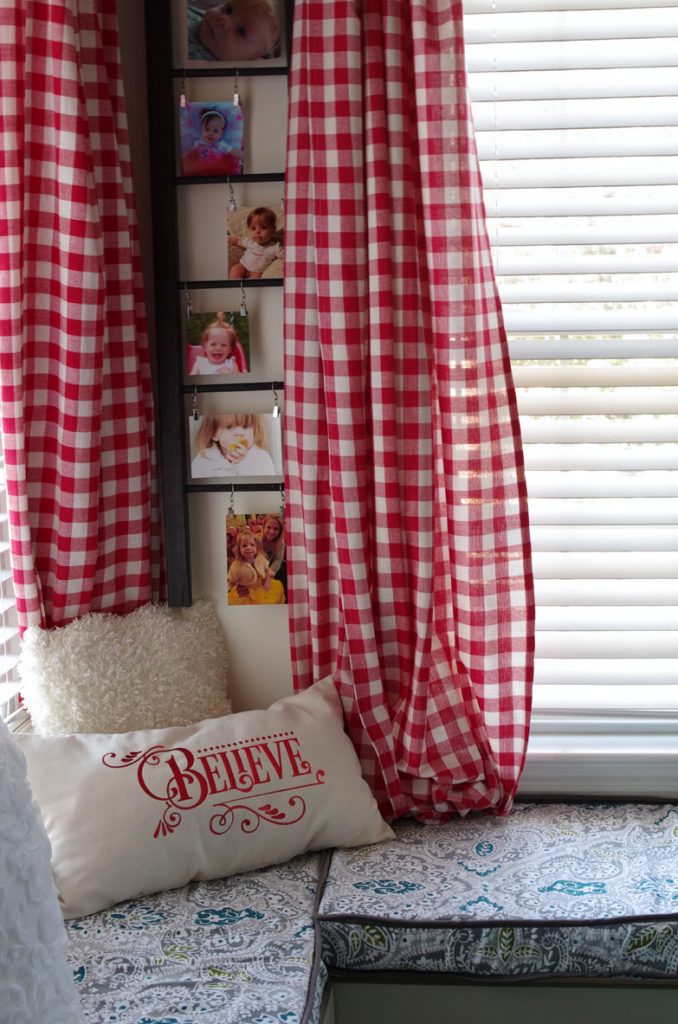 Use Tablecloths for Holiday Curtains & Pillows - Create and Babble