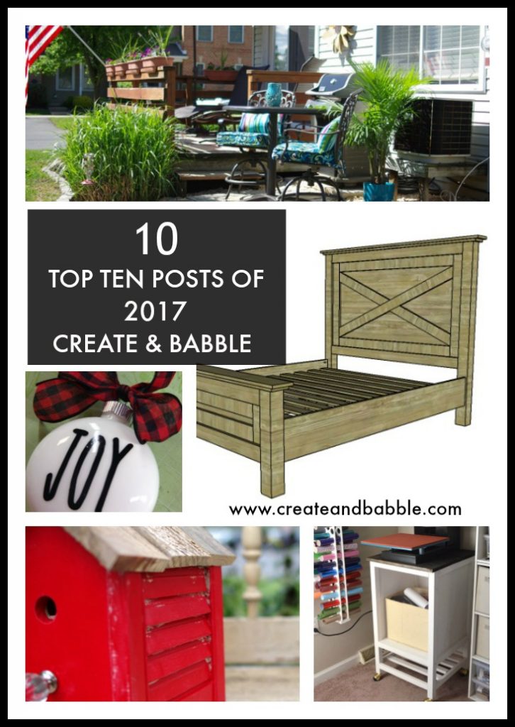 Top Ten Projects of 2017 - Create and Babble