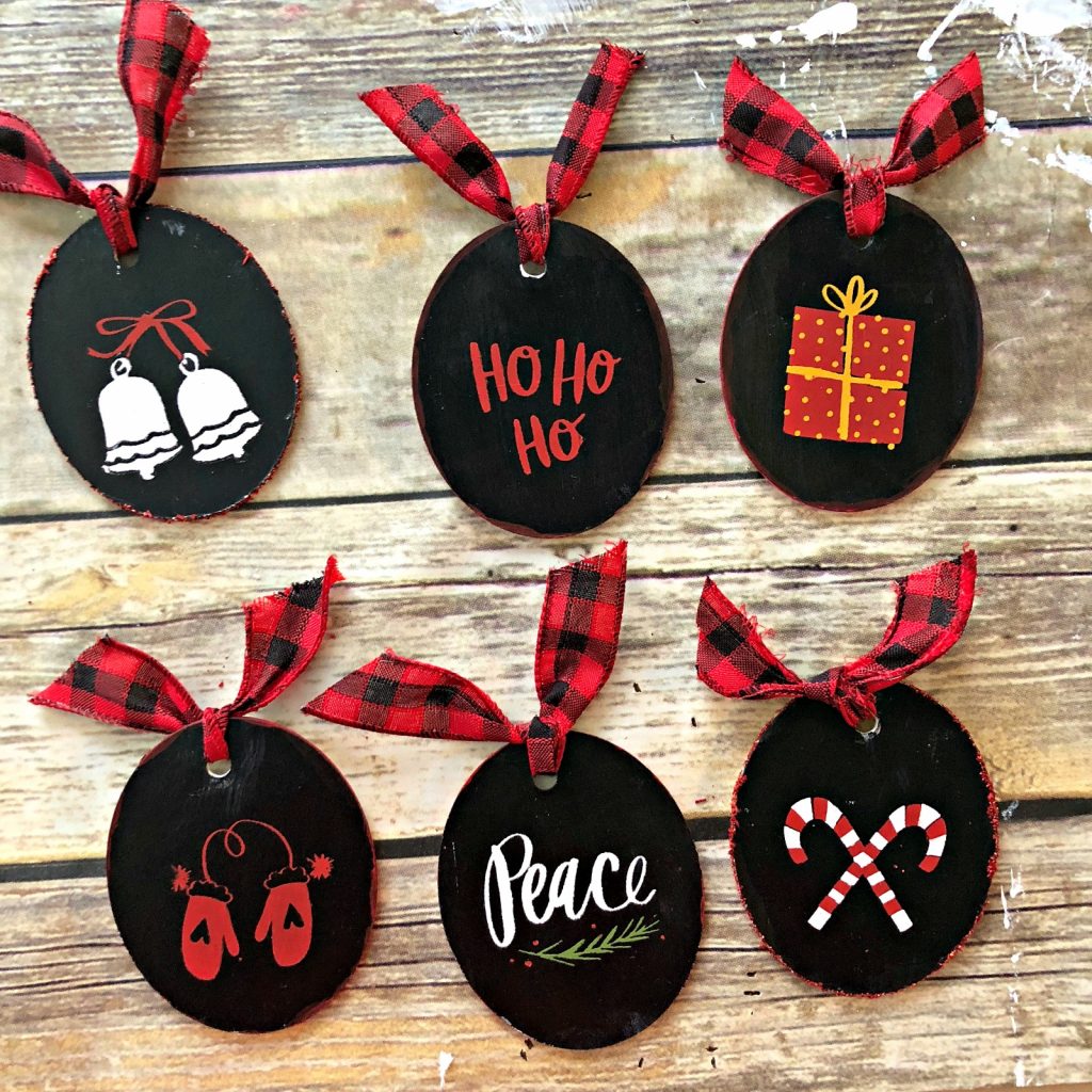 How To Use Cricut Maker And Chalk Couture To Make Christmas Ornaments Create And Babble