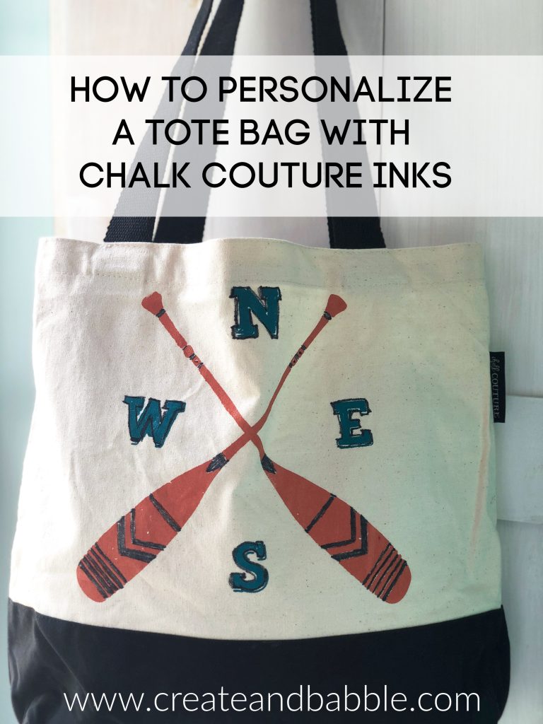 How to Personalize a Tote Bag - Create and Babble